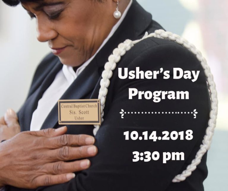 Annual Usher’s Day Program – Central Baptist Church